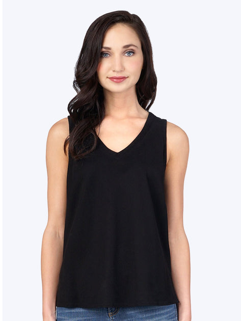 Erika Bias Tank Top | Tencel Shirt Womens | Tianello – Tianello.com
