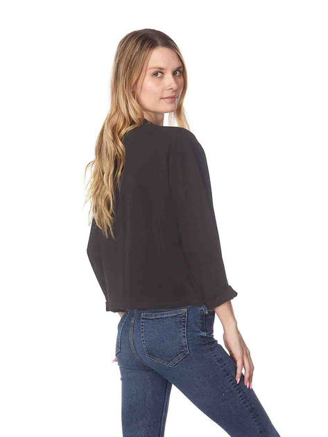 Tianello TENCEL™ "Toria" Crop Blouse/Jacket – Tianello.com